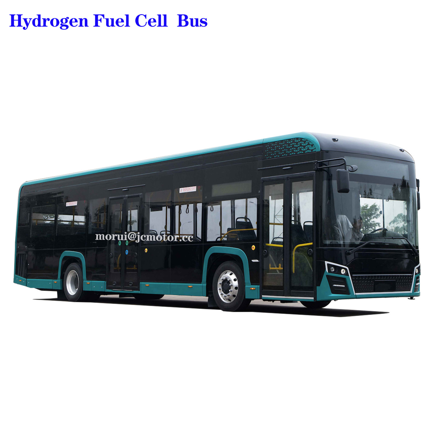 12m FCV Hidrogen Fuel Cell Electric Bus Umum 90 Penumpang penuh beban ...